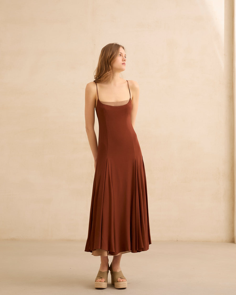 VESTIDO SAPHINE CHOCOLATE – MIM